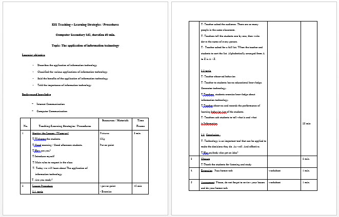 ดาวน์โหลด ตัวอย่าง Lesson Plan - ครูเชียงราย