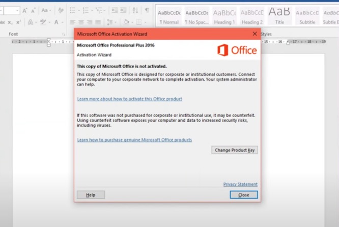 วิธีแก้ปัญหา Microsoft Office ใช้งานไม่ได้และ Product Activation Failed ...