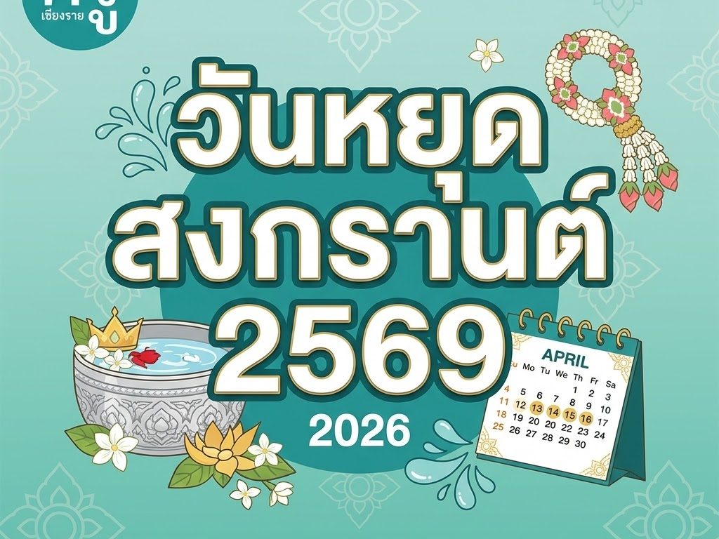 วันหยุดราชการ 2569 ครบทุกเดือน ตารางวันหยุดและชดเชย